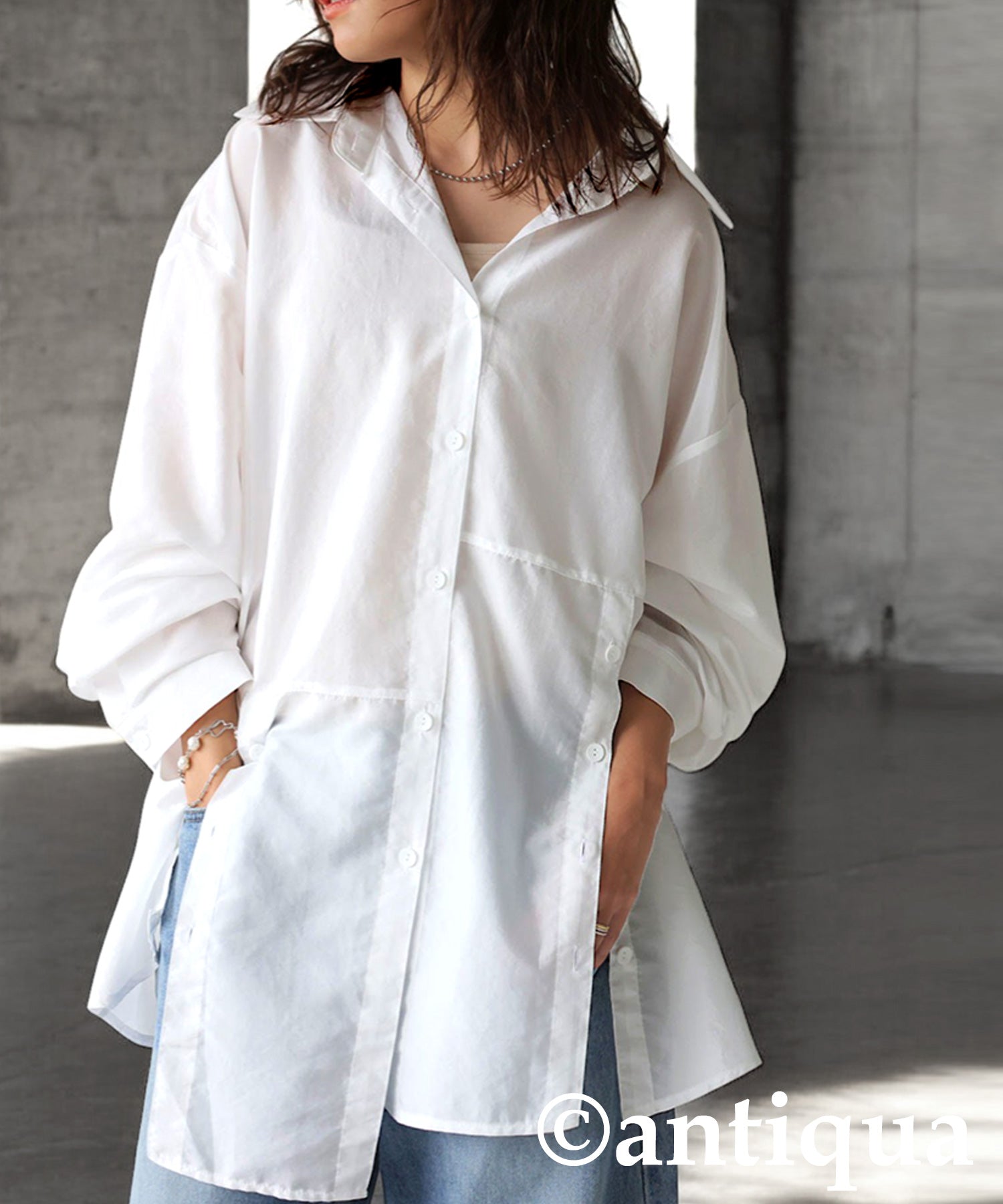 KYO Gloss Shirt Ladies | Japanese fashion brand ANTIQUA Official ...