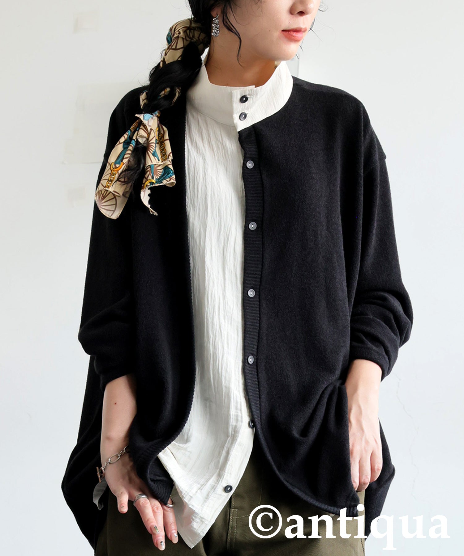 Layered Style Cardigan Ladies | Japanese fashion brand ANTIQUA Official ...