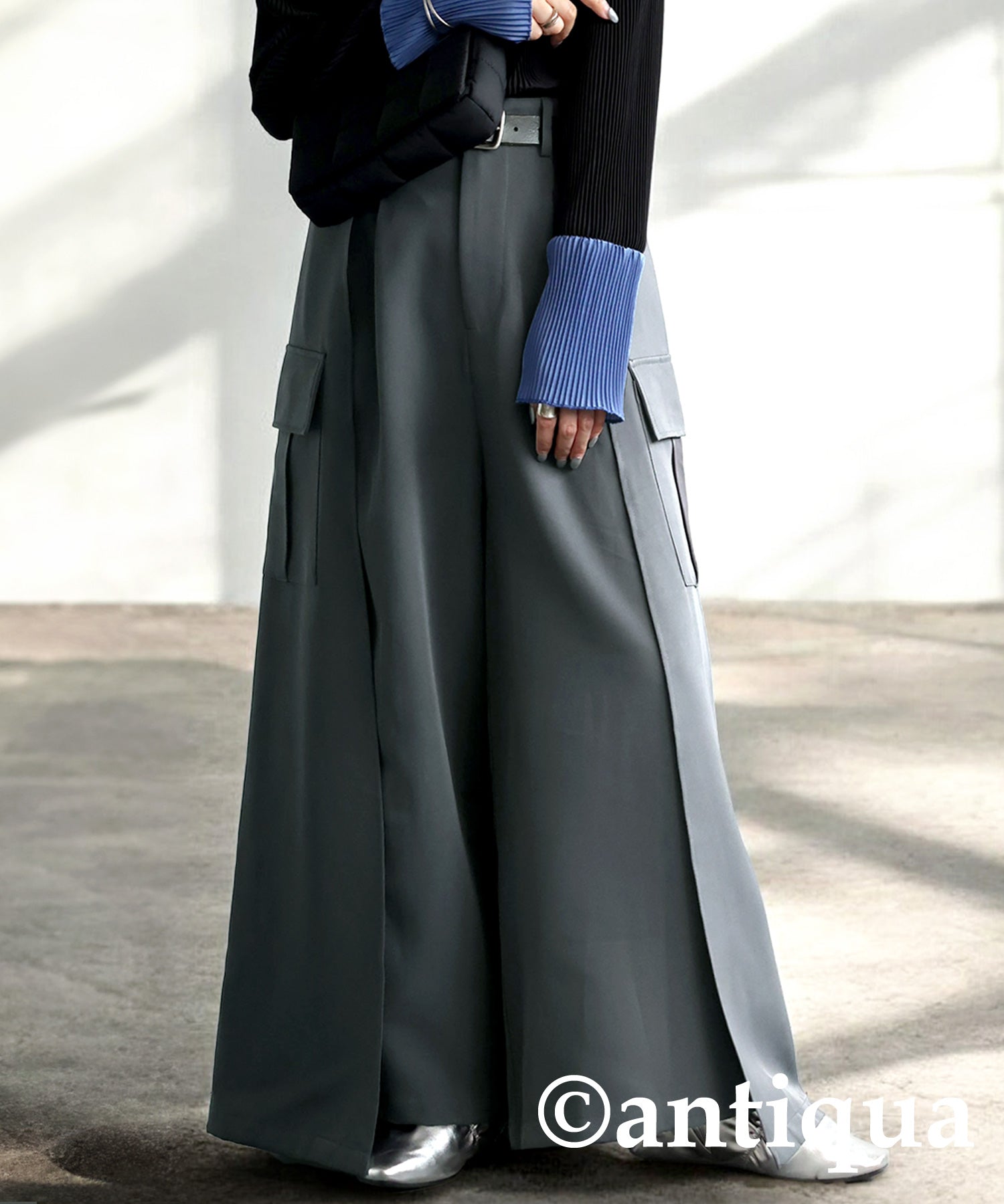 Layered Style Pants Ladies | Japanese fashion brand ANTIQUA Official ...