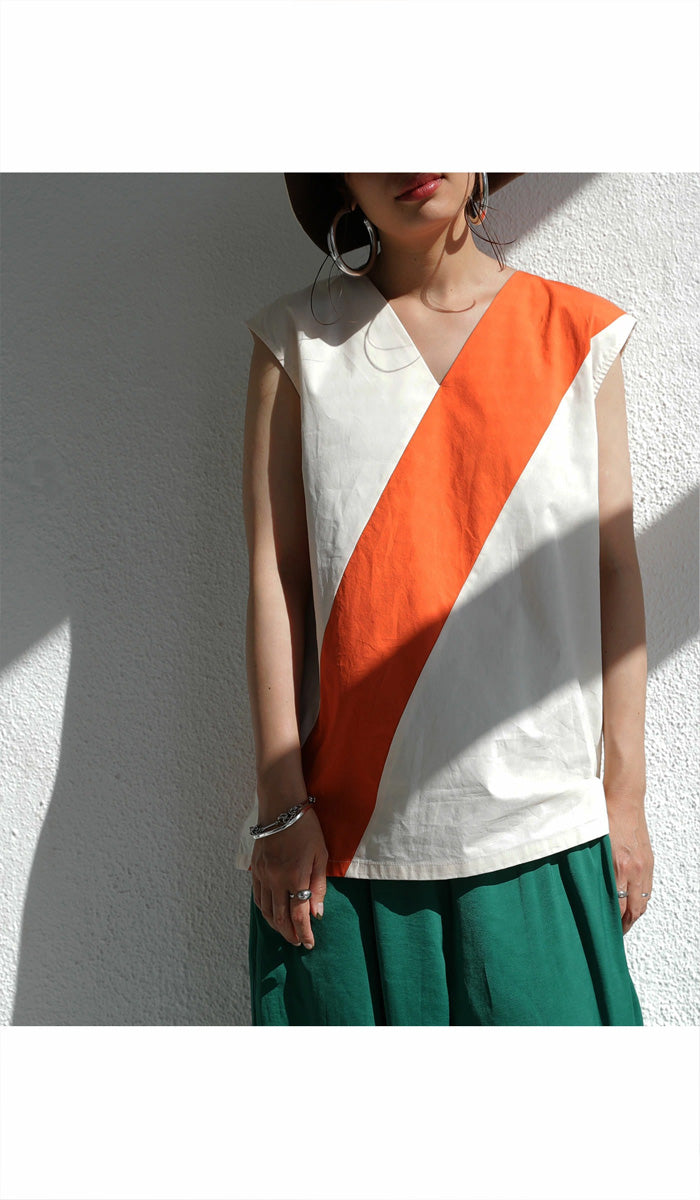SVO-0004 SEAVEN TASUKI(sash) TANK TOP – antiqua.wa