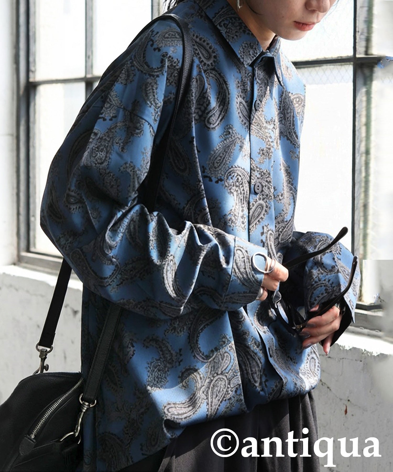 Paisley Shirt Ladies | Japanese fashion brand ANTIQUA Official - antiqua-wa