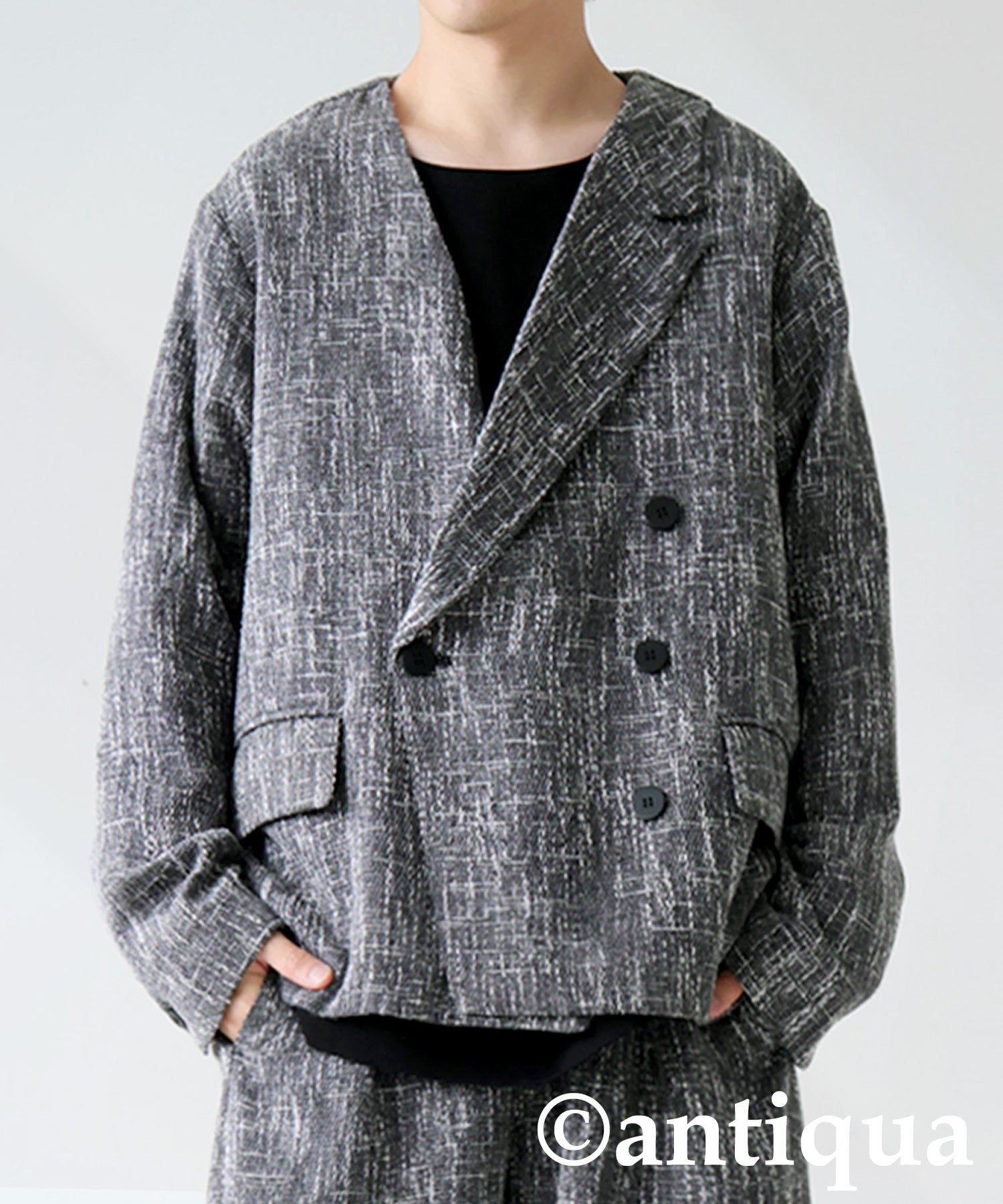 Tweed Jacket Men's | Japanese fashion brand ANTIQUA Official - antiqua-wa