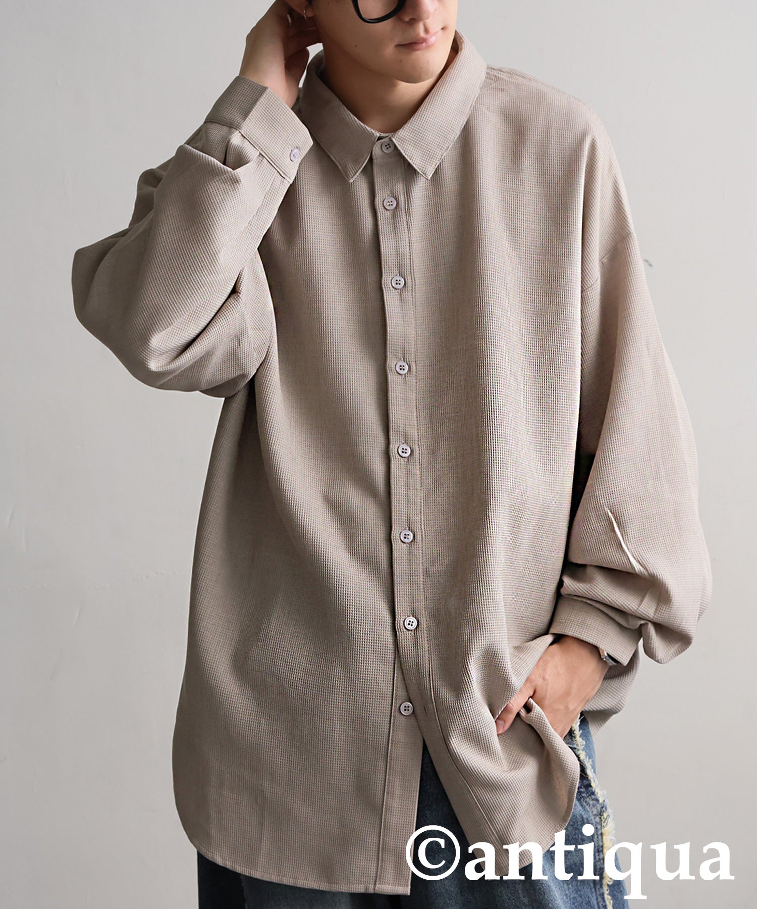 Long-Sleeve Shirt Men's | Japanese fashion brand ANTIQUA Official ...